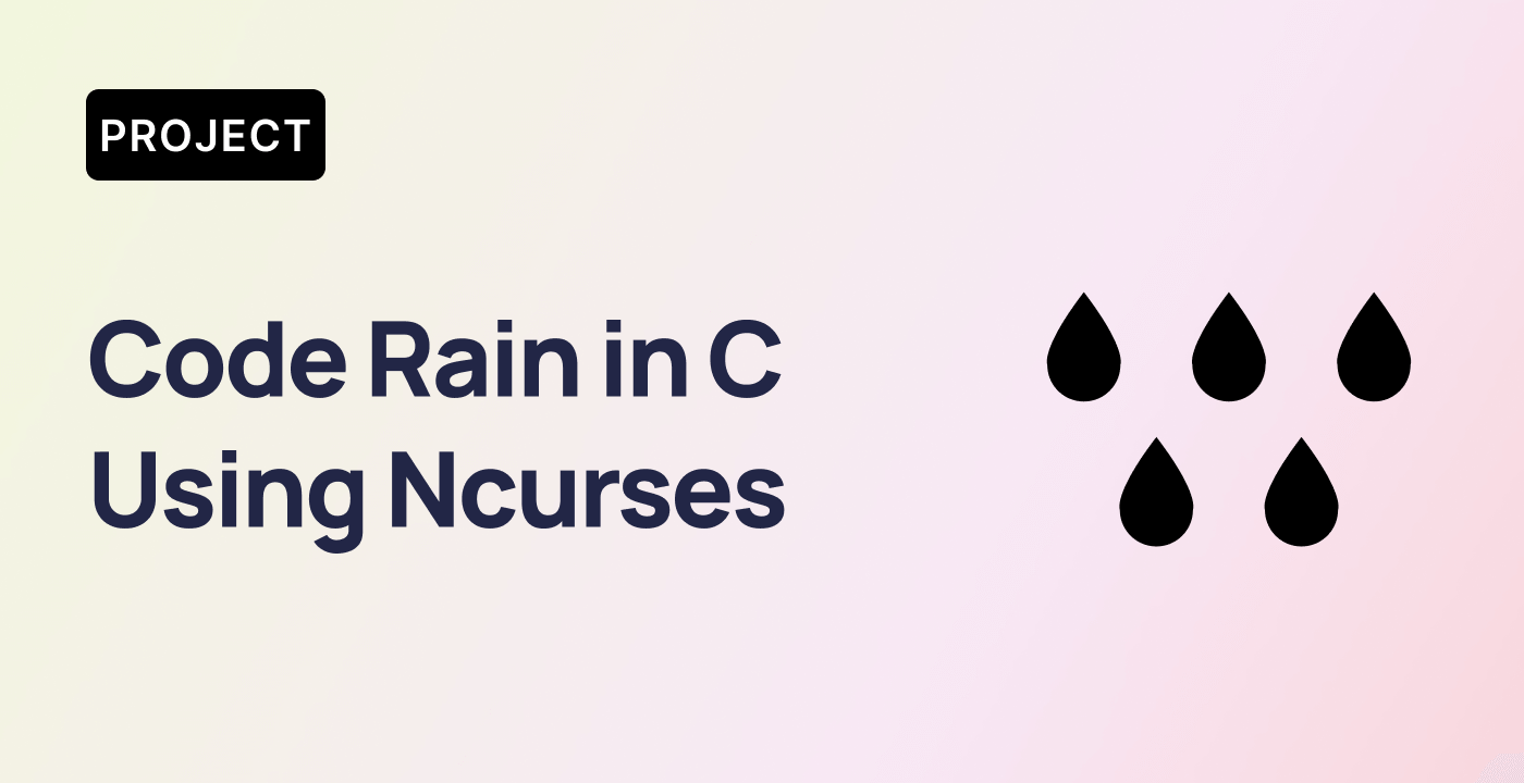 Labex Projects Creating A Code Rain In C Using Ncurses With Ai And Hands On Labs