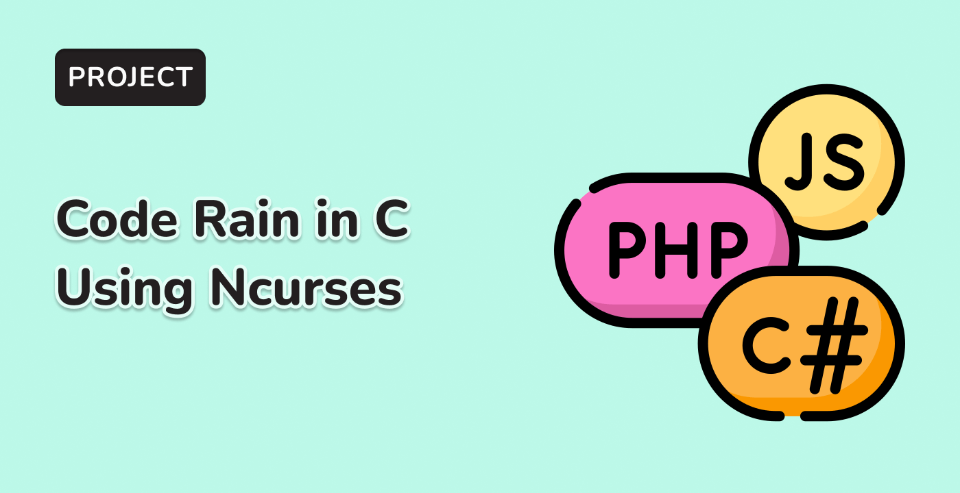 Creating A Code Rain In C Using Ncurses With Ai And Hands On Labs C Skill Tree Labex