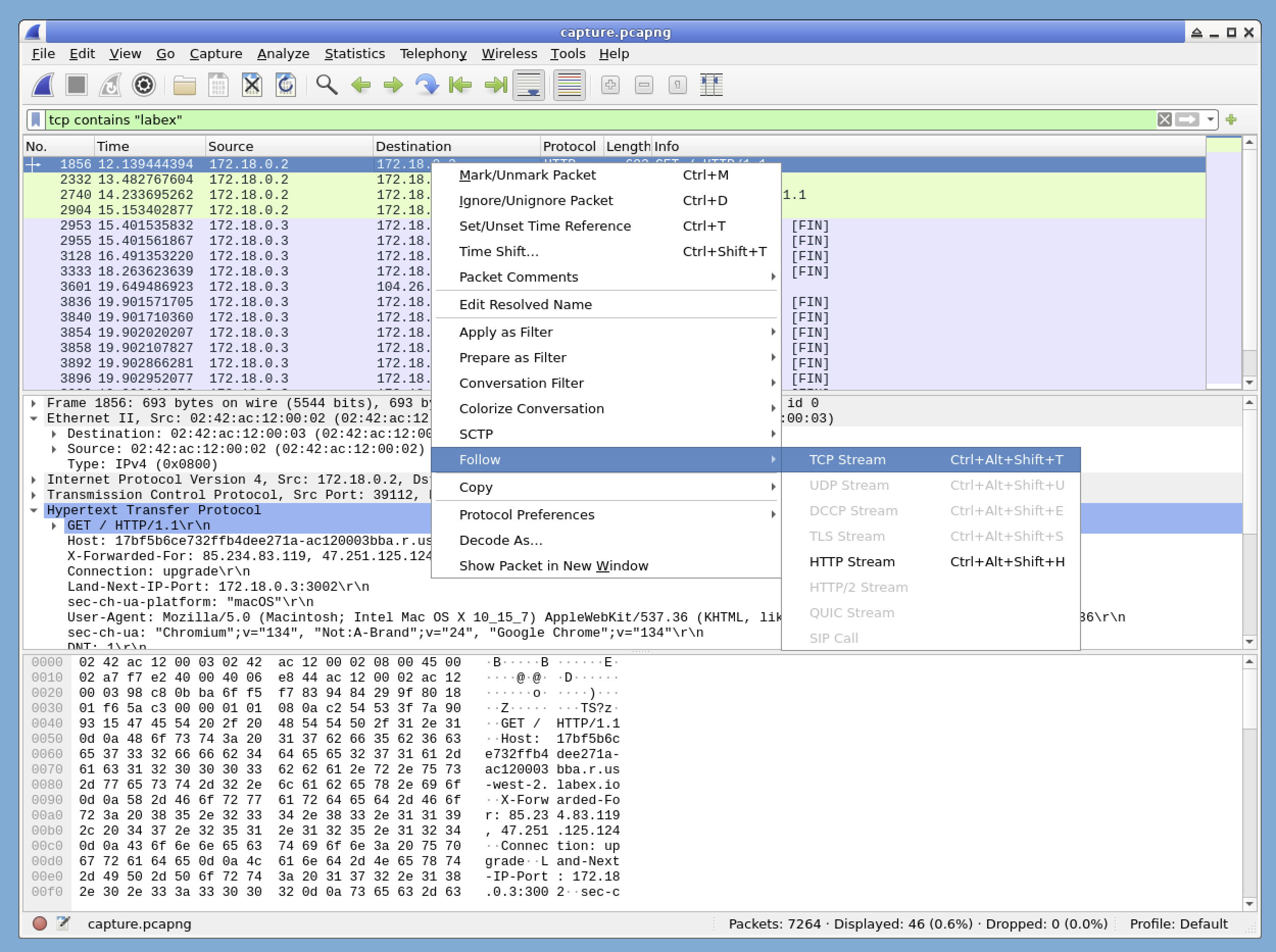 Analyser le trafic TCP avec Wireshark Follow TCP Stream - Guide Complet ...
