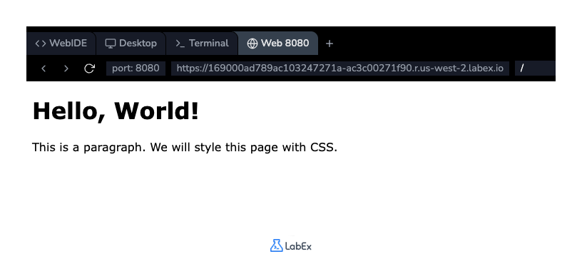 Stylisation CSS : Lier une feuille de style externe à HTML | LabEx