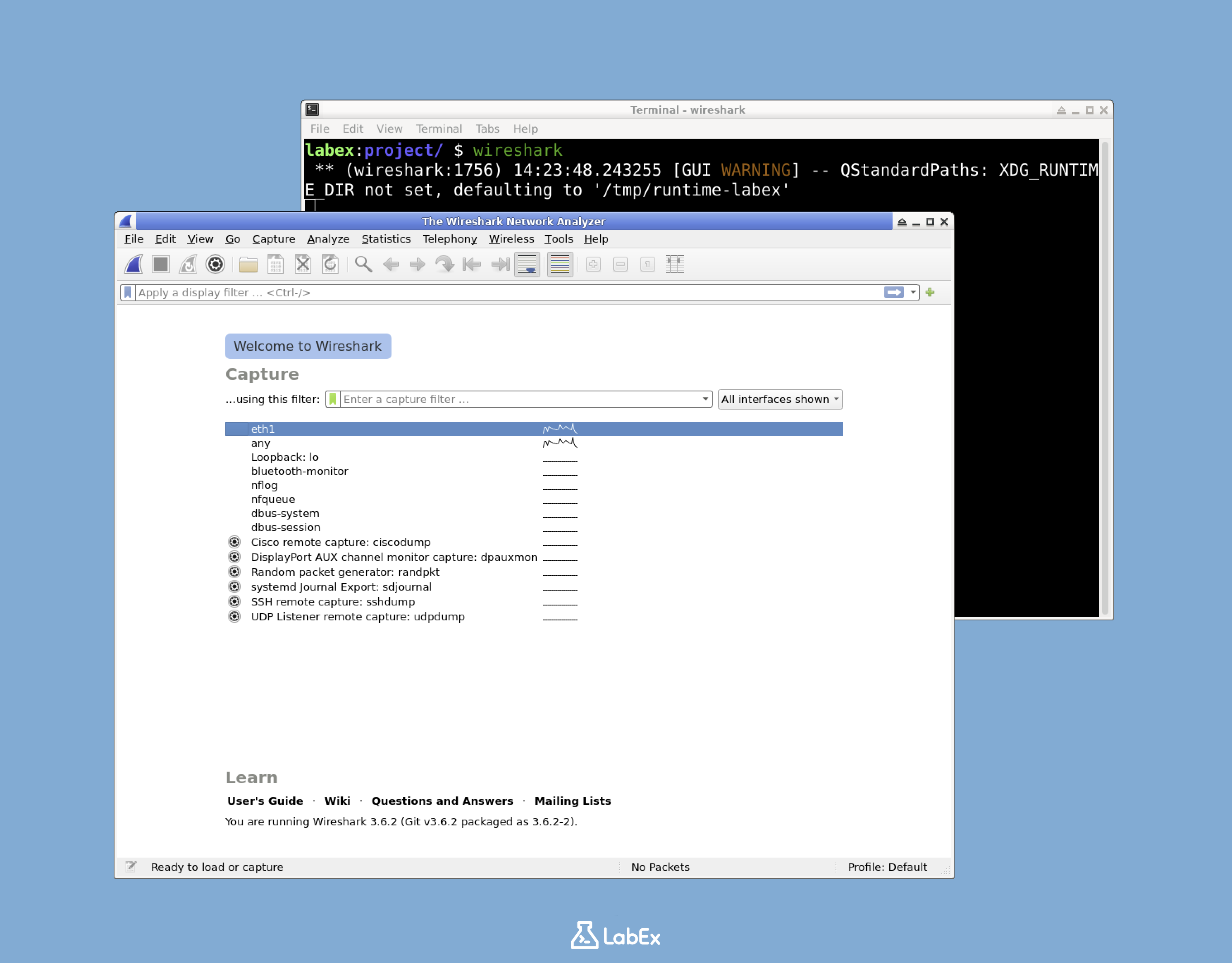 Install Configure and Analyze Network Traffic with Wireshark | LabEx