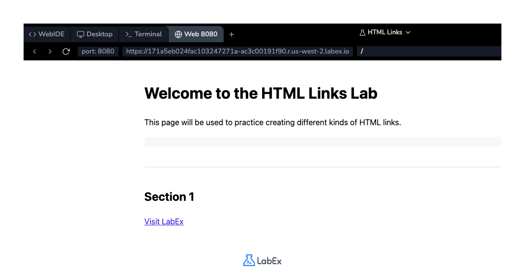 Liens HTML : Créez des hyperliens externes et internes | LabEx