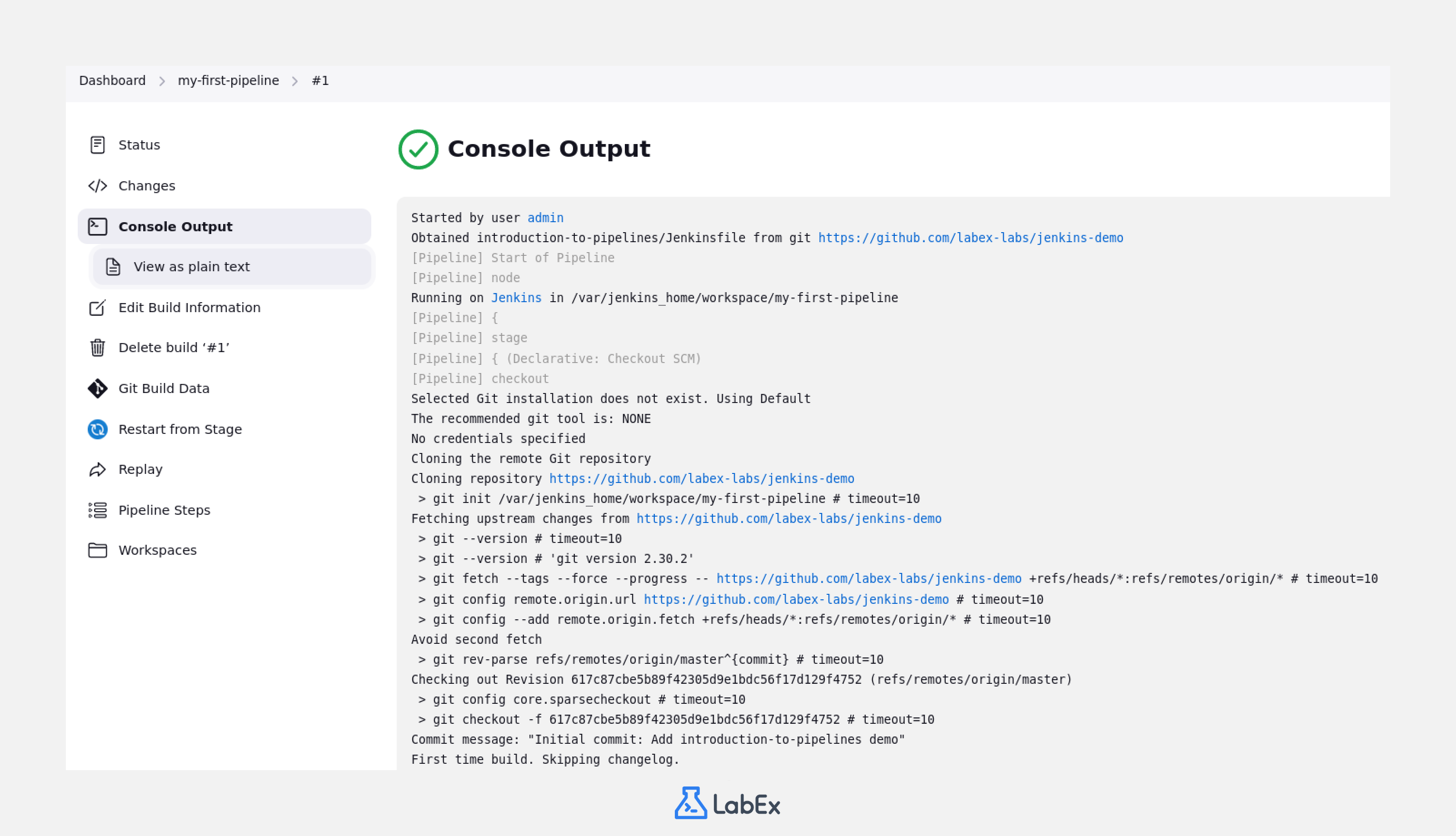 Create and Run a Basic Jenkins Pipeline | LabEx