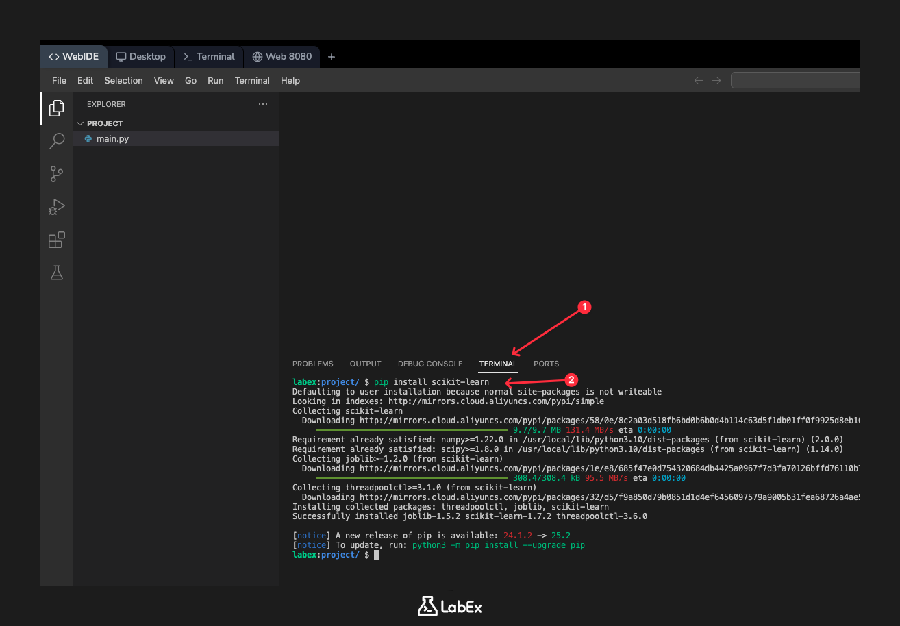 Guía de Instalación y Configuración de Scikit-learn | LabEx
