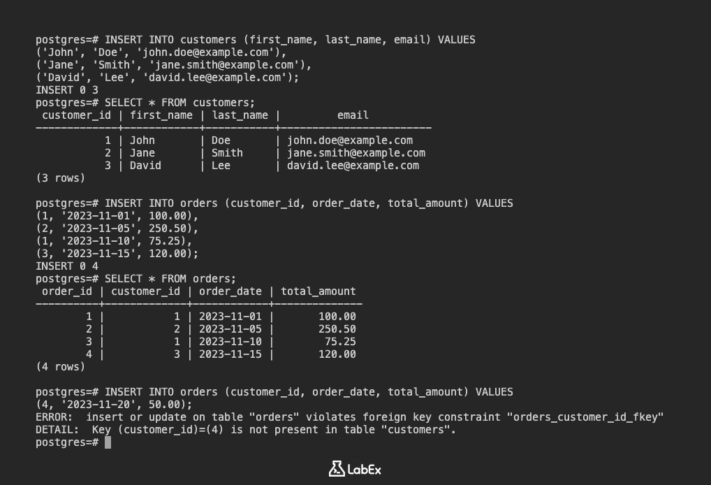 PostgreSQL リレーションシップと JOIN - データ連携をマスター | LabEx