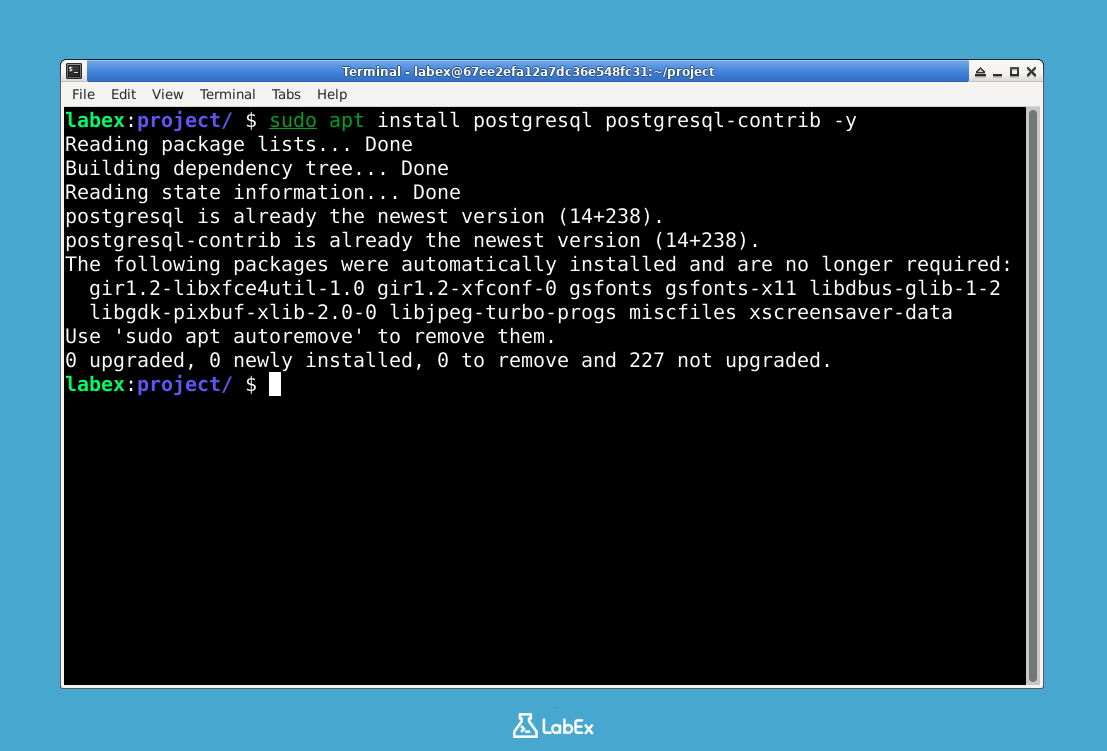 Installation and Initial Setup of PostgreSQL | LabEx