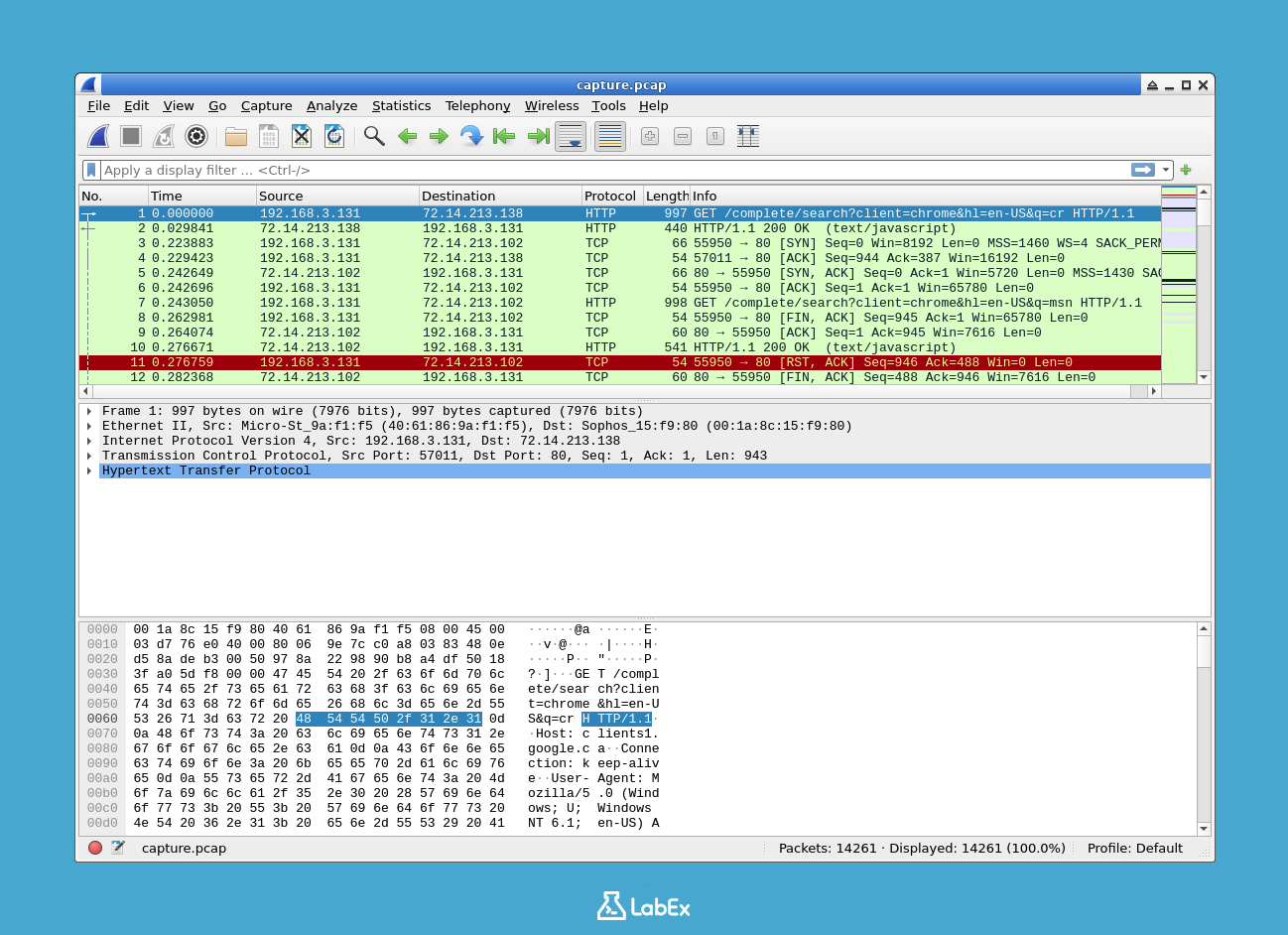 Filter Traffic In Wireshark Labex