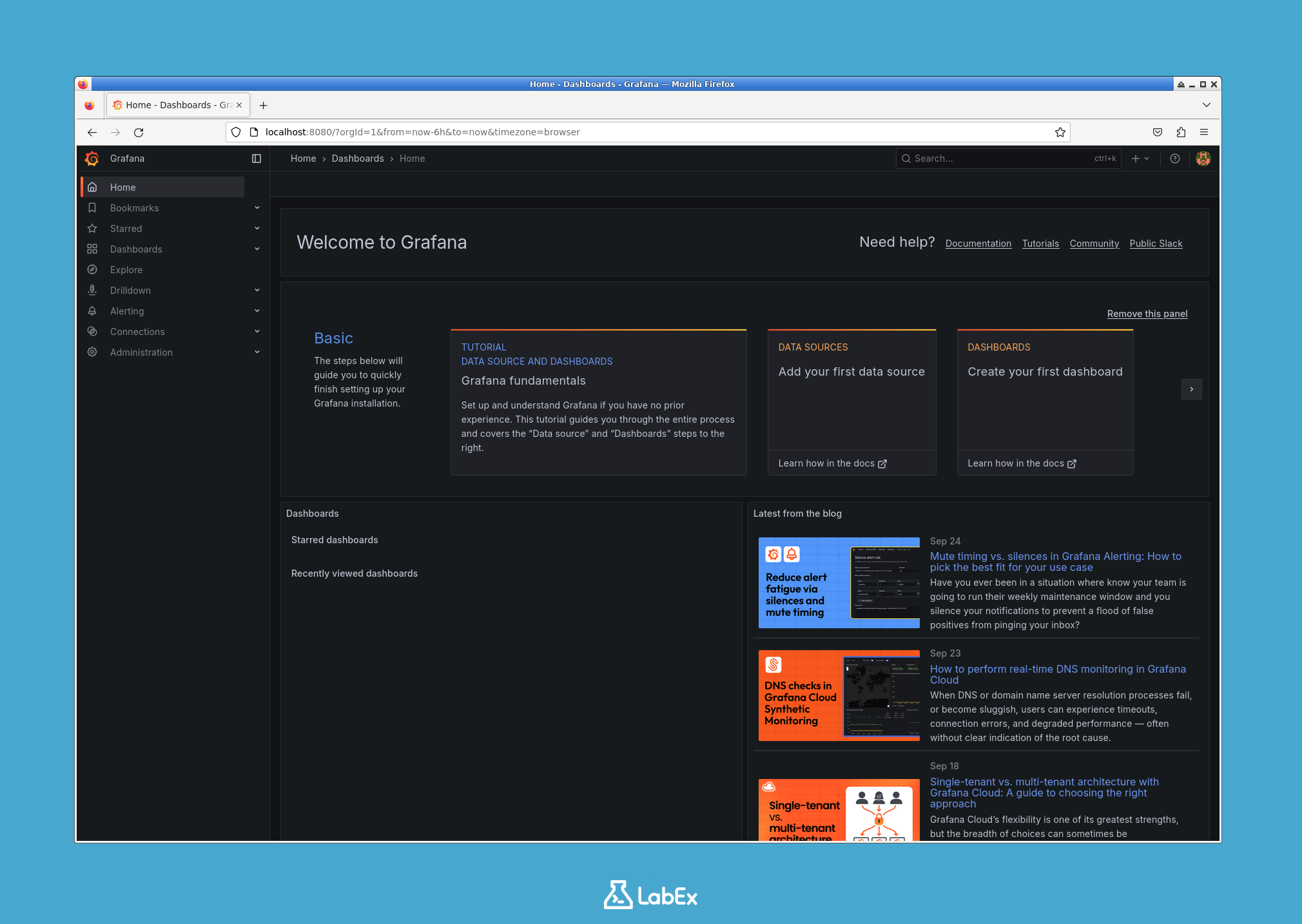 Docker: Install Grafana and Connect to Prometheus | LabEx