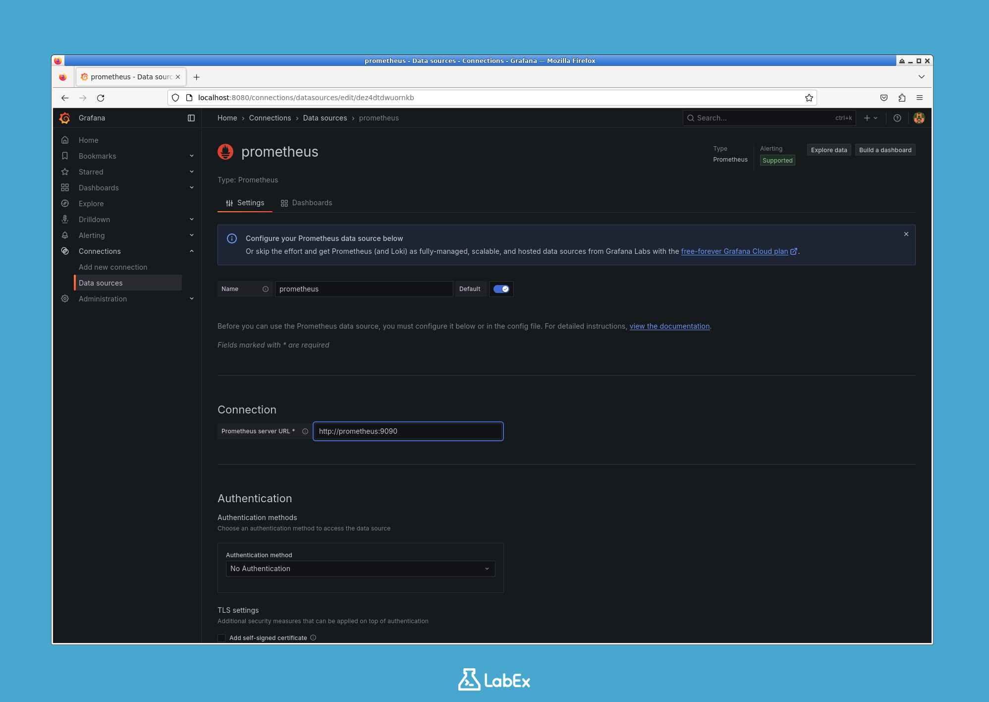 Docker: Install Grafana and Connect to Prometheus | LabEx