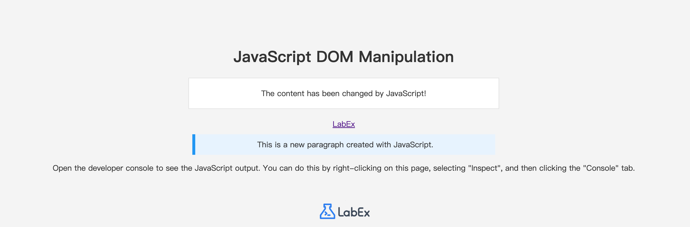 JavaScript DOM Manipulation: Select, Modify, and Create Elements | LabEx