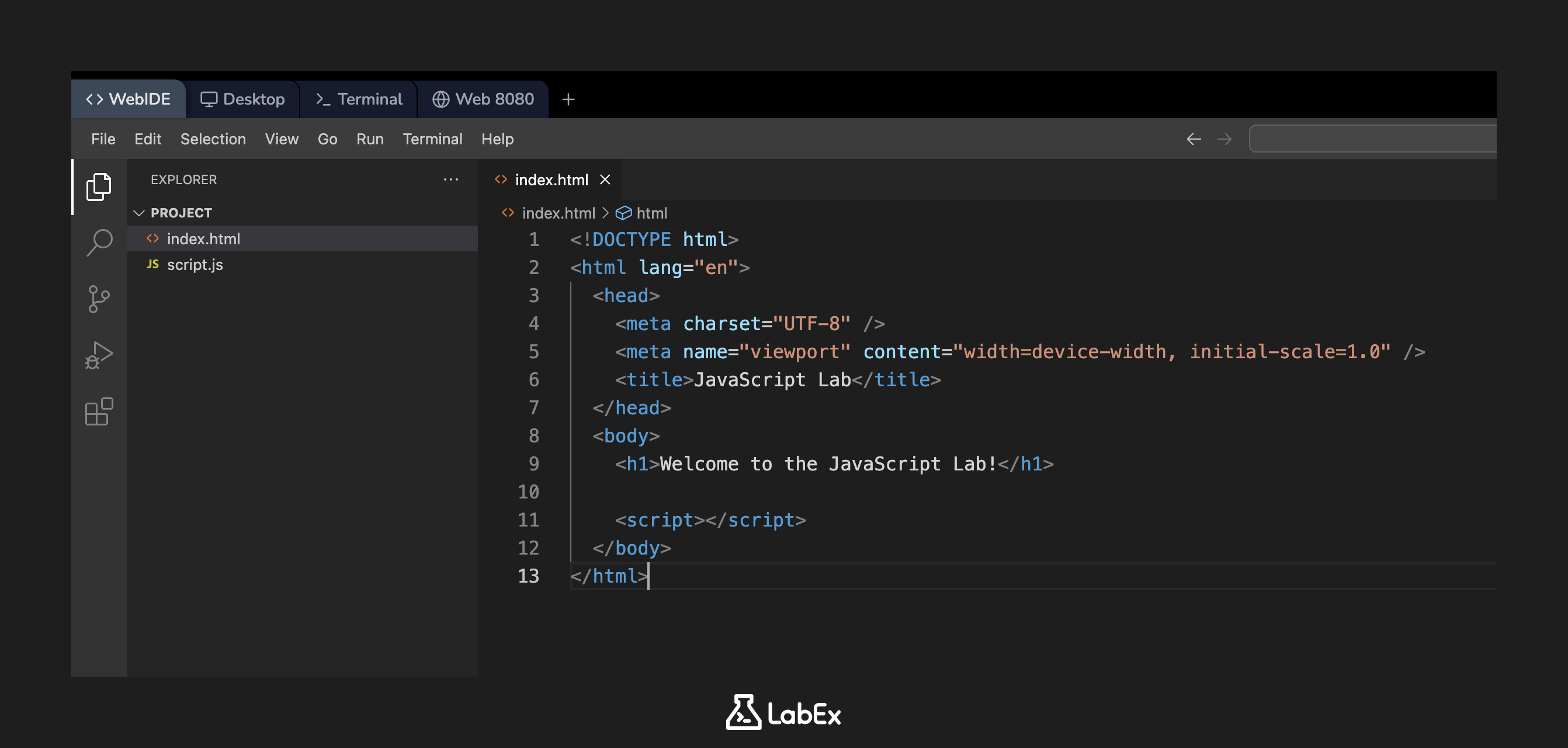 JavaScript: HTML へのスクリプト埋め込み方法 | LabEx