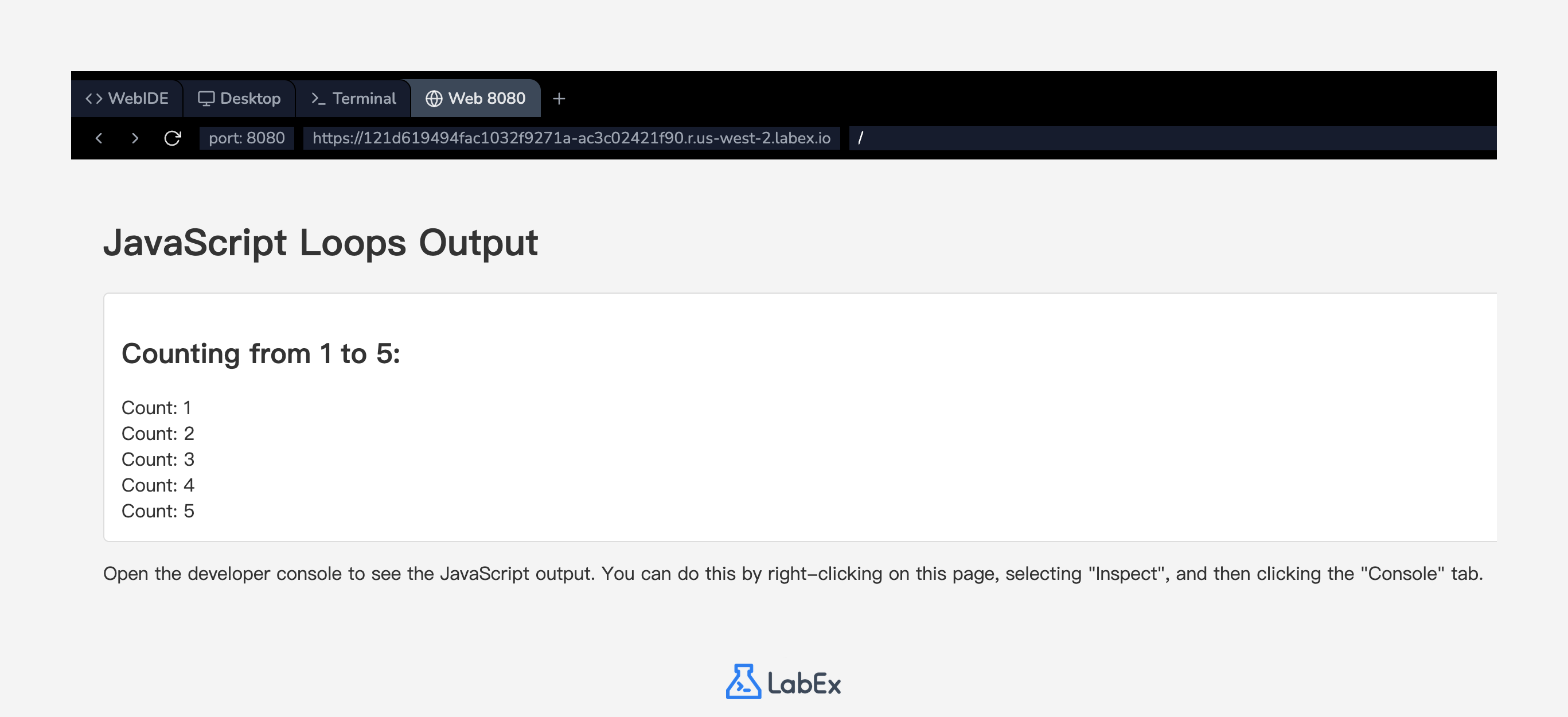 Boucles JavaScript : Maîtrisez les boucles For, While et Do-While | LabEx