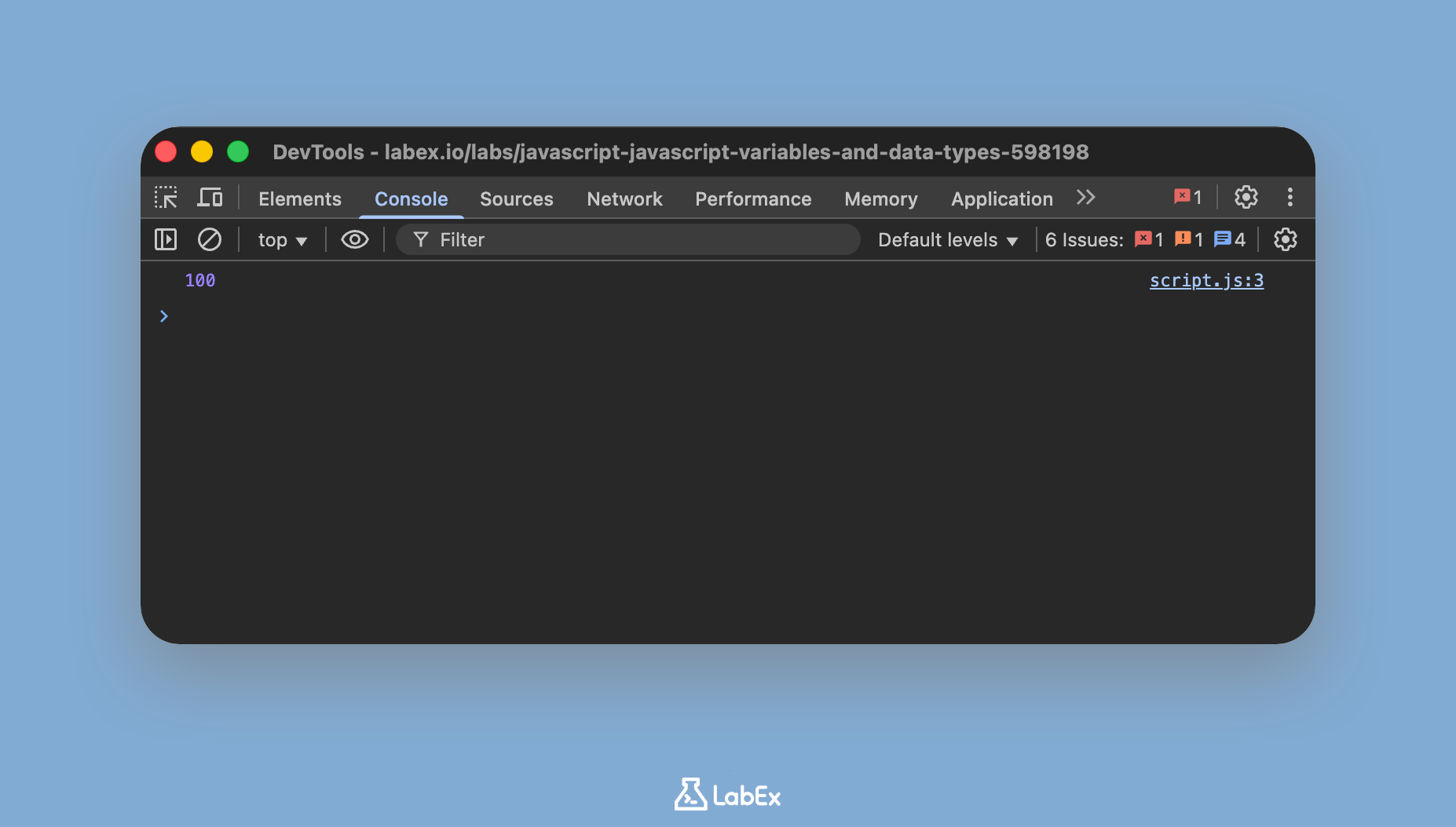 JavaScript : Déclarer des Variables et Utiliser les Types de Données | LabEx
