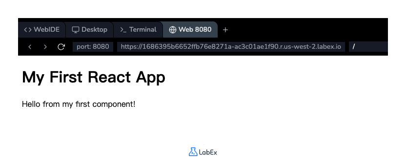 React コンポーネント入門：コンポーネントの作成とレンダリング | LabEx