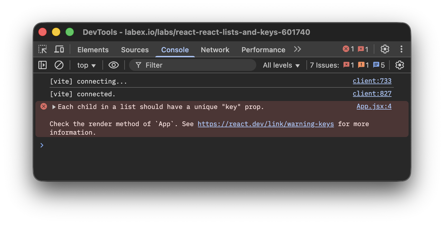 React Lists and Keys: Render Dynamic Lists | LabEx