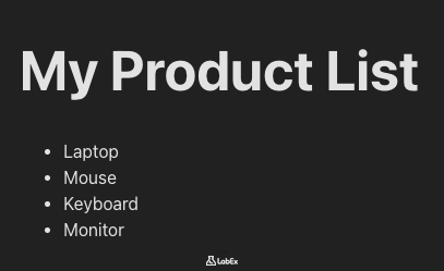 React Lists and Keys: Render Dynamic Lists | LabEx