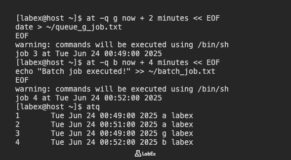 Schedule Tasks in Red Hat Enterprise Linux | LabEx