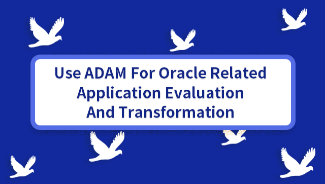 Use ADAM for Oracle Related Application Evaluation and Transformation | LabEx