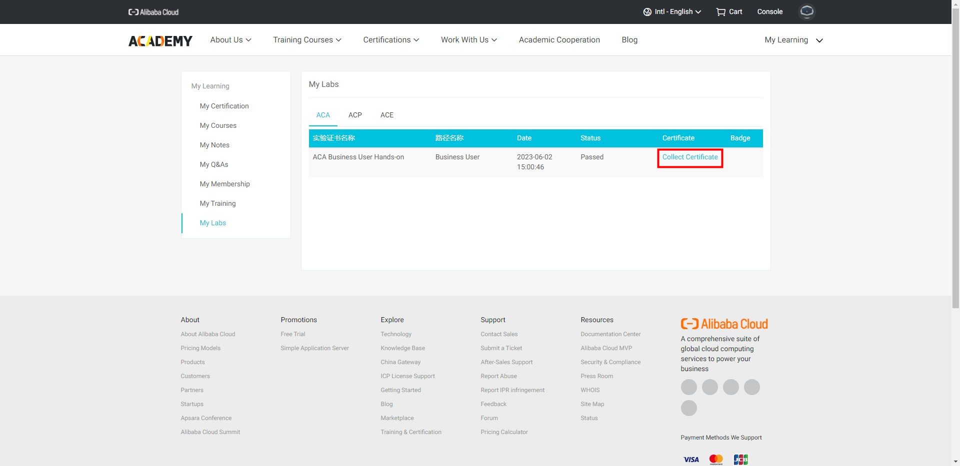 Alibaba Cloud Certification obtaining guide | LabEx
