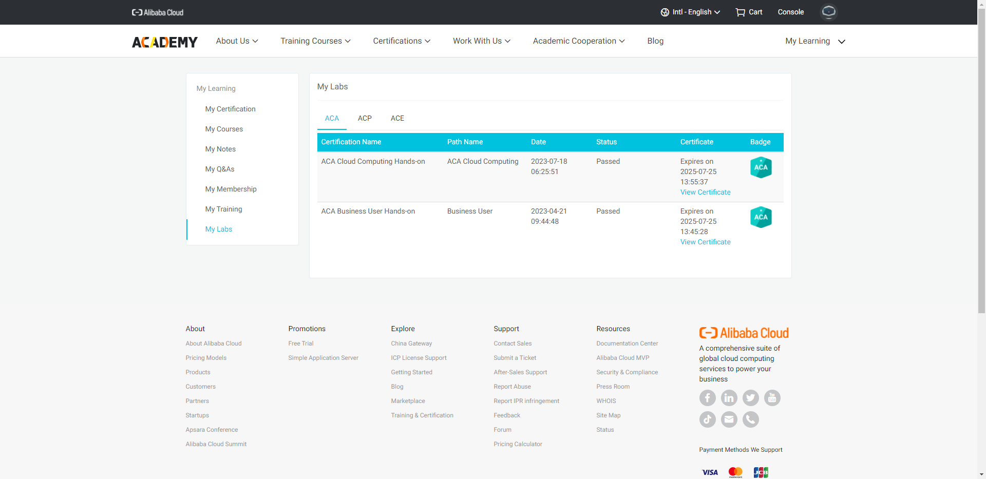 Alibaba Cloud Certification obtaining guide | LabEx